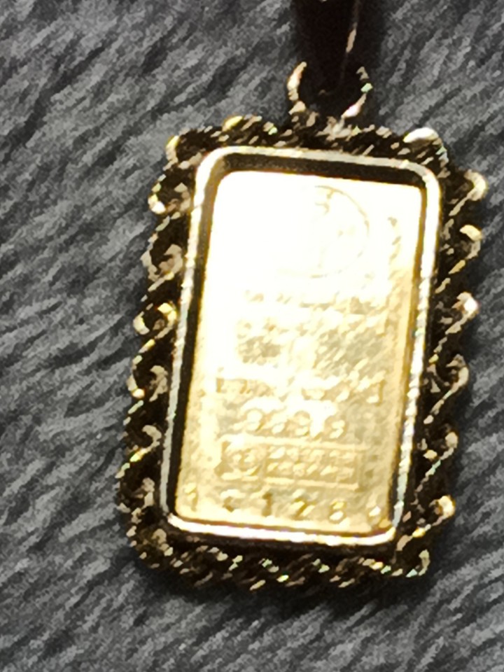 1 Gr 999.9, 24 kilates / 14 Kilates Gold Bar Credit Suisse /Gold ...