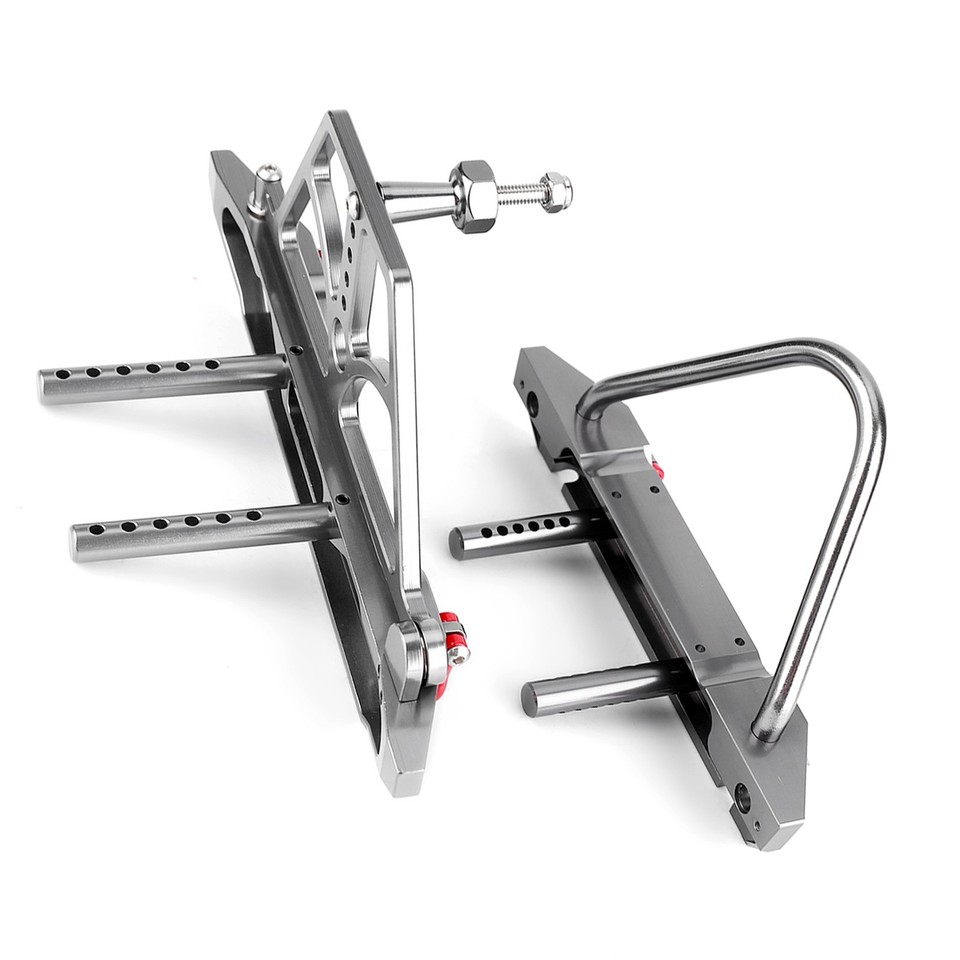 CNC Metal RC Car Front Rear Bumper With Spare Tire Carrier Fit For ...