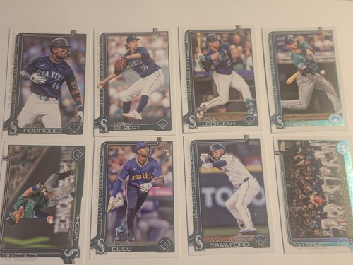 2025 Topps Series 1 Base Seattle Mariners Team Set - 12 Cards FREE ...