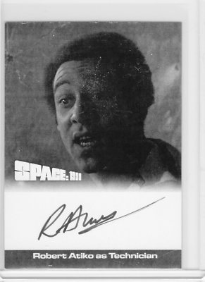 Space 1999 Series 2 BW Proof Autograph RA1 Robert Atiko Auto ...