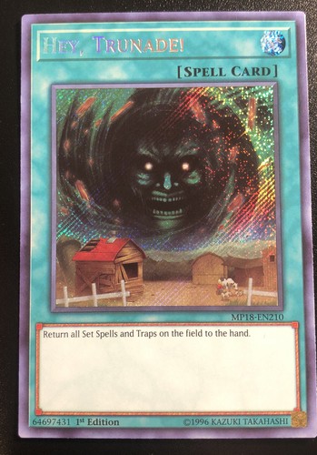 Yugioh Hey Trunade! MP18-EN210 Secret Rare 1st Edition NM | eBay