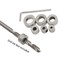 7pc Drill Bit Depth Stop Collars Kit from 1/8" - 1/2 Inch 56348067021 ...