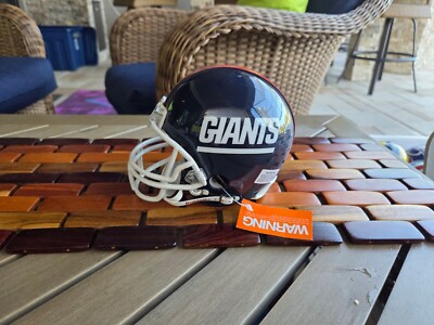 1981-99 Riddell NFL Throwback Mini Helmet New York Giants White ...