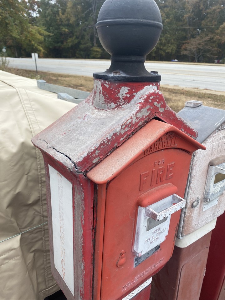 1900s Gamewell Fire Box Pedestal Alarm Telegraph Call Box, Can Ship ...