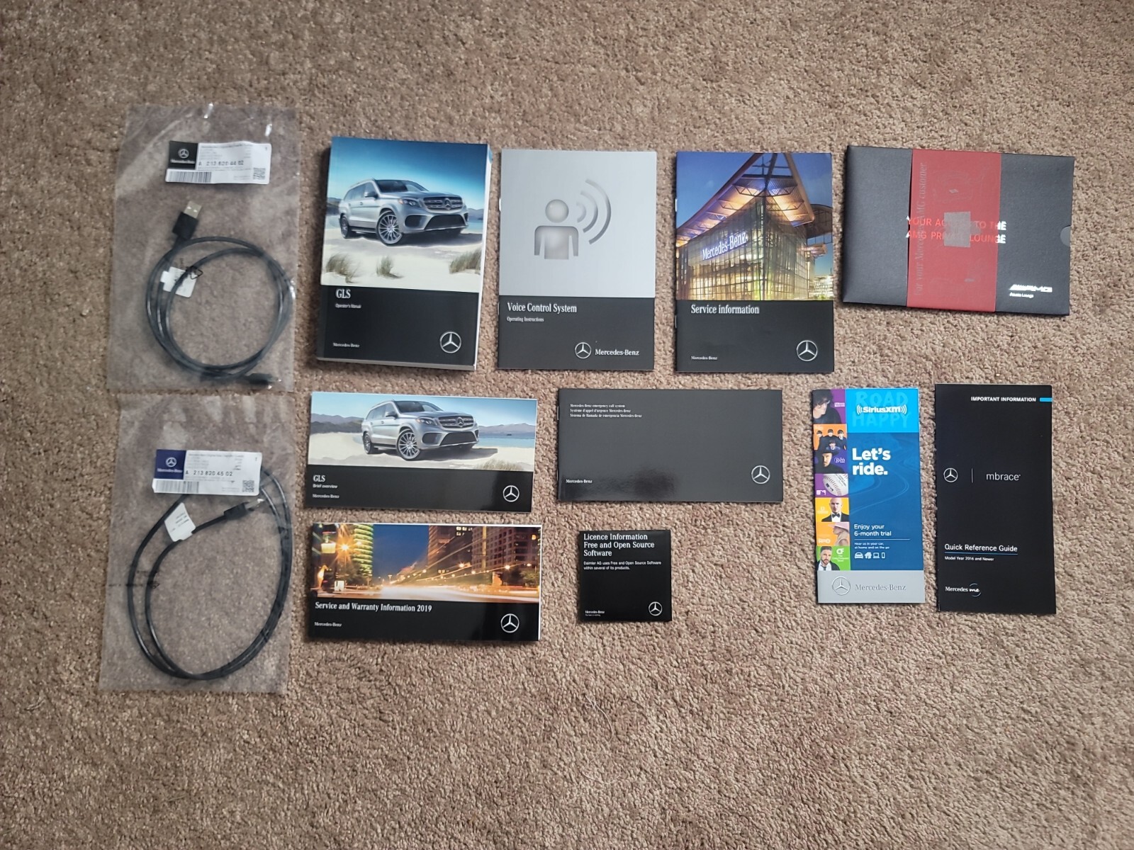 2019 MERCEDES GLS GLS350d GLS450 GLS550 GLS63 OWNERS MANUAL WITH USB ...