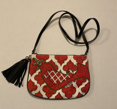 Brighton Love Dove Pouch Purse Holiday Canvas Cross body Bag | eBay