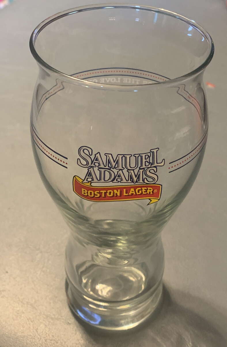 Vintage Samuel Adams Boston Lager full pint Beer Glass “For The Love Of ...