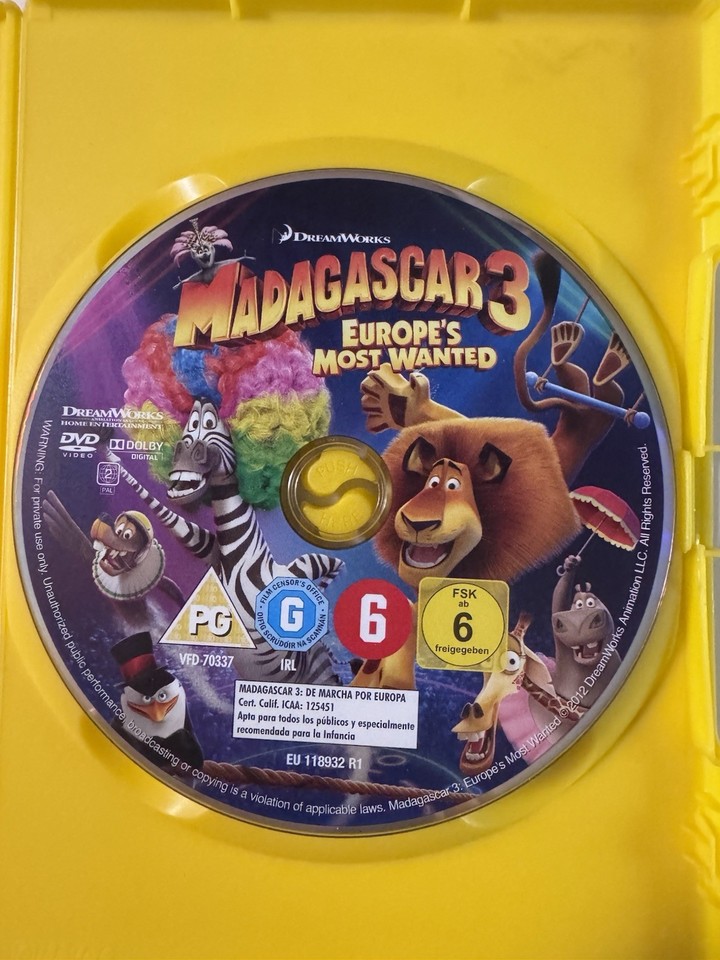 Madagascar 3 Flucht Durch Europa DVD Dreamworks | eBay