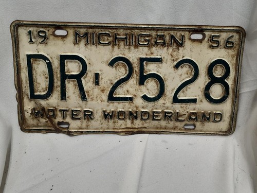Michigan HISTORIC 1956 SINGLE PLATE YEAR License Plate | eBay