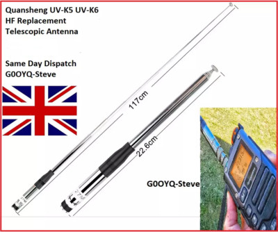 Quansheng UV-K5 UV-K6 HF Replacement Telescopic Antenna SMA Female ...