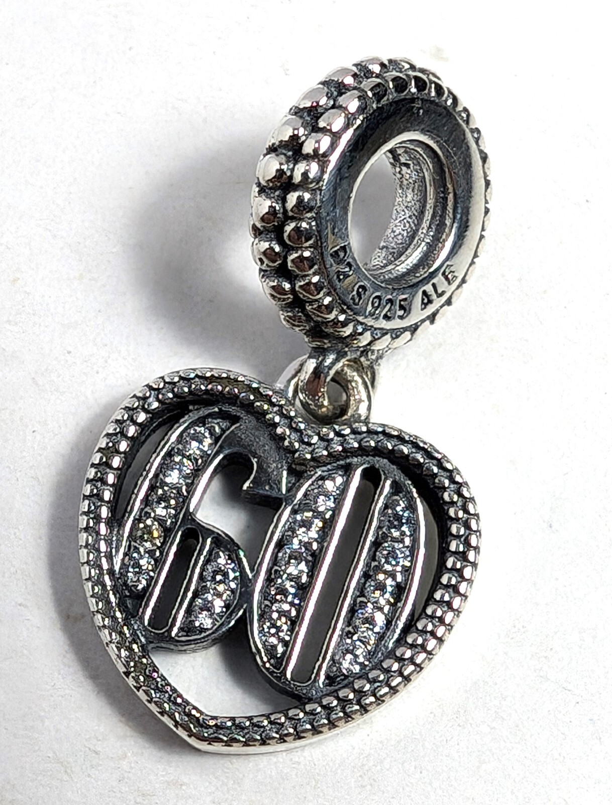 Authentic Pandora Charm, 60 Years of Love Dangle, #797265CZ | eBay