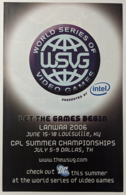 WSVG World Series Video Games Print Ad Poster Art PROMO Original CPL ...