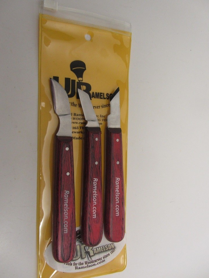 Ramelson Wood Carving Tools Chip & Stab Carving Knife Set 3pc ...