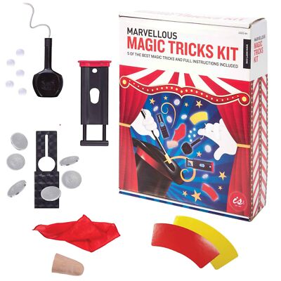 MARVELOUS MAGIC TRICKS KIT SET - Includes 5 Simple-to-Master Tricks ...