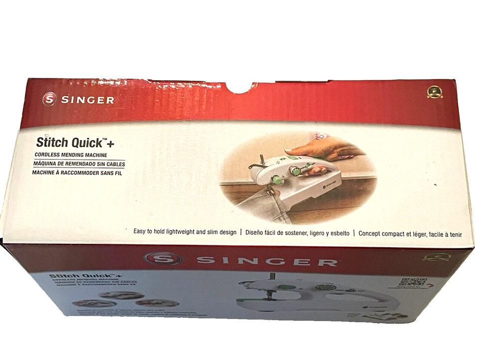 SINGER Stitch Quick Plus Cordless Hand Held Mending Portable Sewing ...