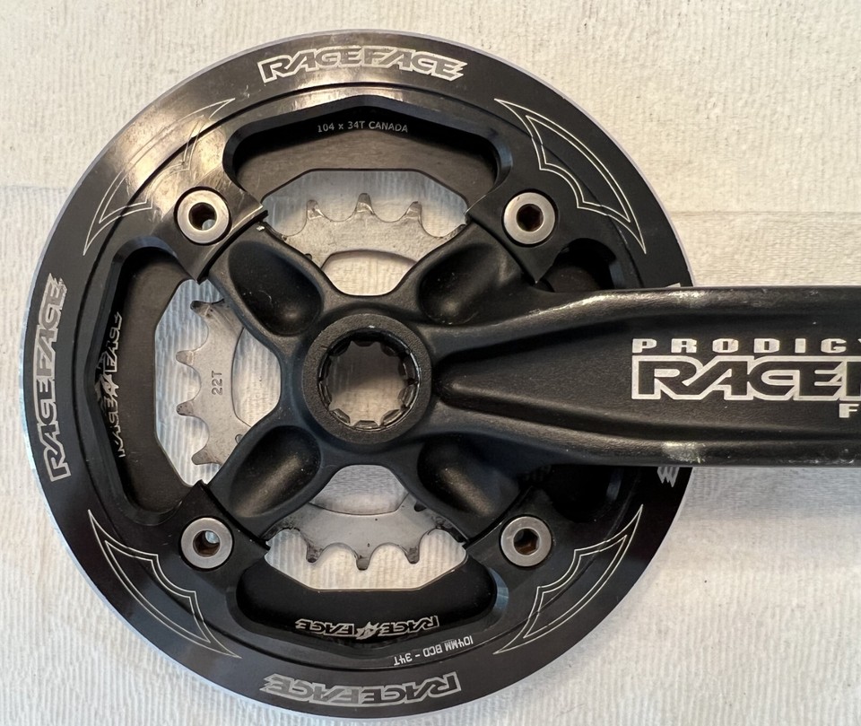 Race Face Prodigy XC Forged 175MM Crankset Double 32T/22T Chainring | eBay