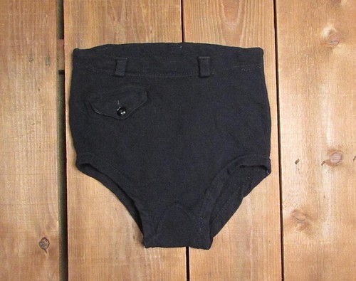 Vintage WWII 1940s US Navy Wool Knit Swimsuit Bathing Suit Blue/Black ...
