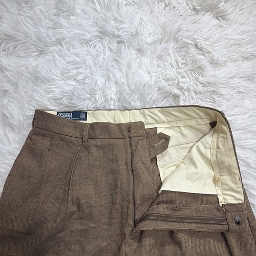 Vintage 1990’s Polo Ralph Lauren Pleated Trouser Pants Size 35x32 ...