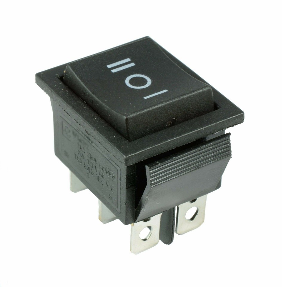 Hot New High Quality Switch 6-Pin Large DPDT Momentary Off Rocker ...
