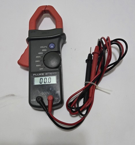 Fluke 30 True RMS Clamp Meter with Test Leads AC Air Conditioner | eBay