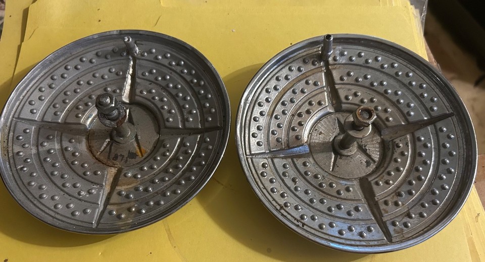 TWO 1941 Cadillac Fog Light delete plates covers OEM PAIR SHOW QUALITY ...