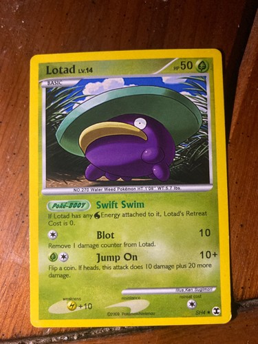 Pokemon TCG - Lotad (Shiny) SH4 Platinum Shiny Reverse Holo Foil ...