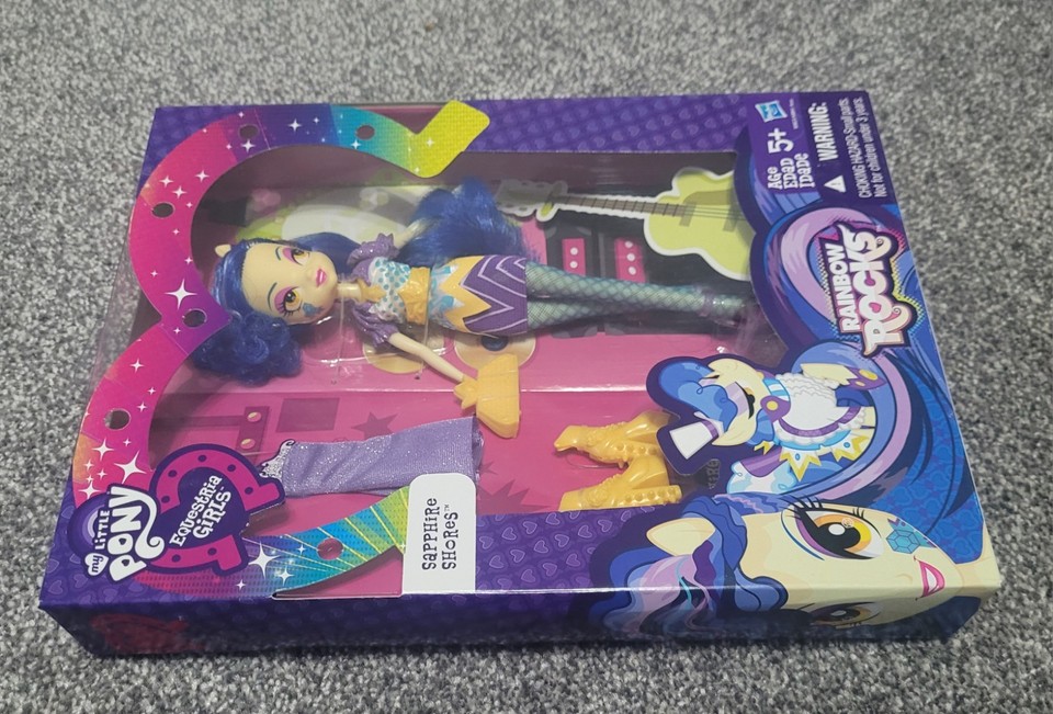 My Little Pony Equestria Girls Rainbow Rocks Neon Sapphire Shores Doll ...