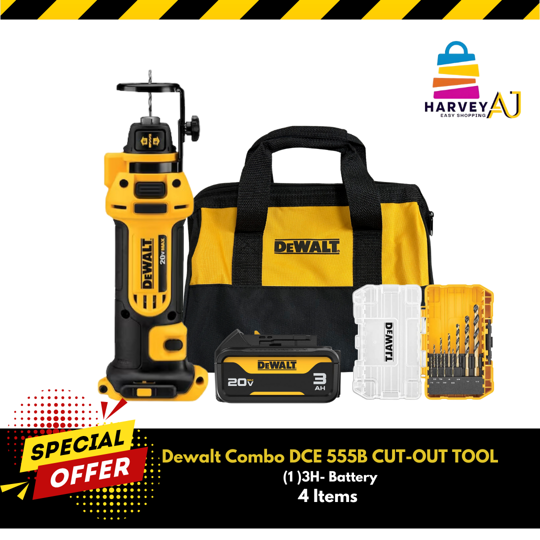 Dewalt 20V MAX Drywall Cut Out Tool Rotary Tool Kit (1) Battery 3AH ...