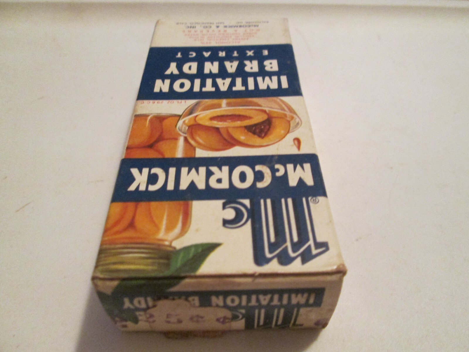 VTG 1948 McCormick Imitation BRANDY Extract bottle BOX MOVIE PROP cost ...