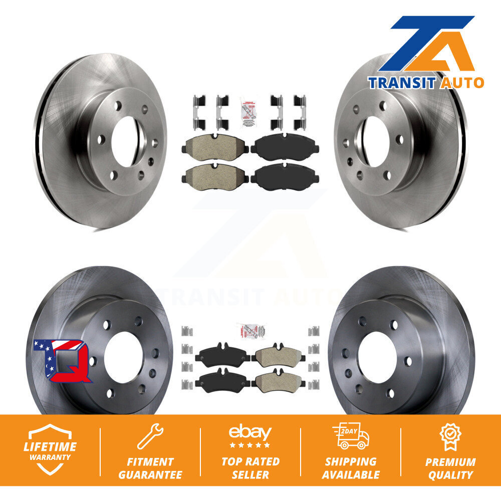 Front Rear Semi-Metallic Pad And Brake Rotor Kit For Sprinter 2500 ...