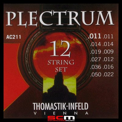 Thomastik Plectrum 242 AC211 12 String Acoustic Guitar string set 11-50 ...