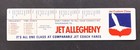 JET ALLEGHENY AIRLINES PLASTIC 1973-74 CALENDAR SCHEDULES TIMETABLES 10 ...
