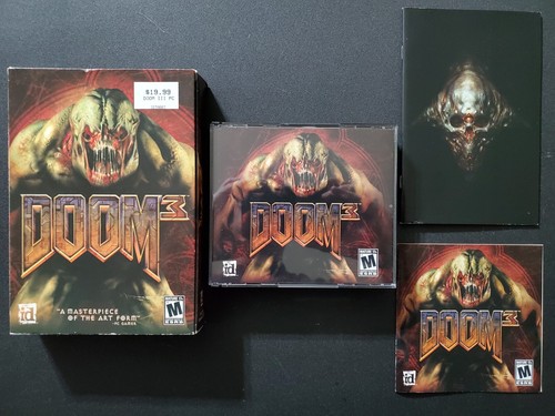 Doom 3 PC First Person Shooter Video Game 3 Disc CD Set in Box Manual ...