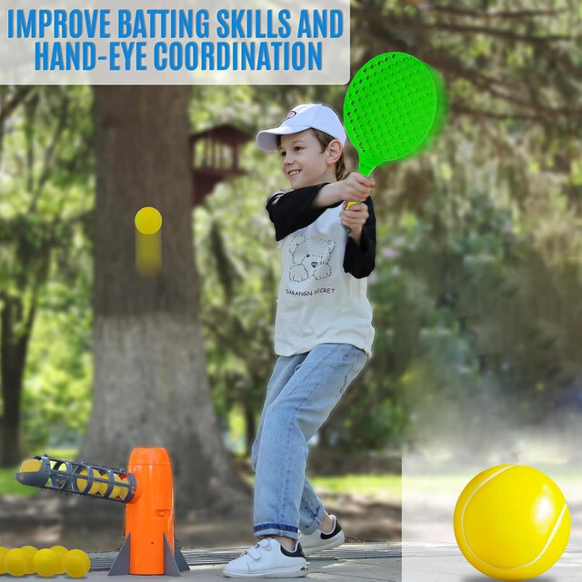 6 Pcs Foam Balls for Kids 60mm Soft Sponge Tennis Balls Indoor Outdoor ...