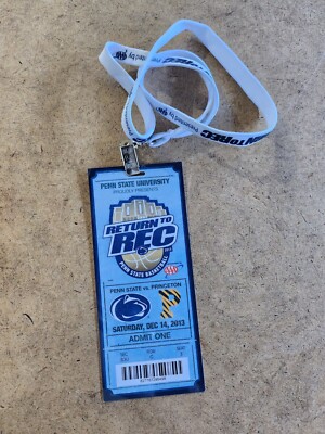 RETURN TO REC Lanyard Penn State vs Princeton 12/14/2013 (BM 1) | eBay