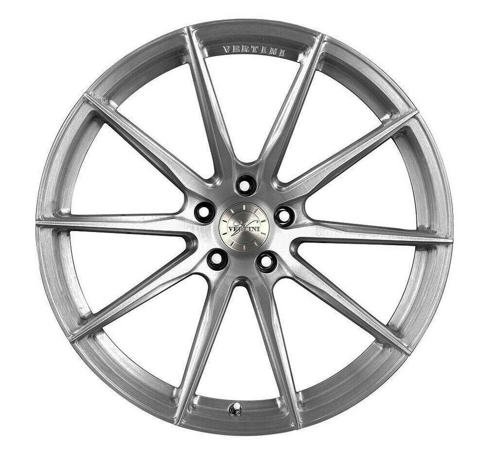 19"/20'' Vertini RFS1.1 Brushed Silver Machined Staggered Wheels ...