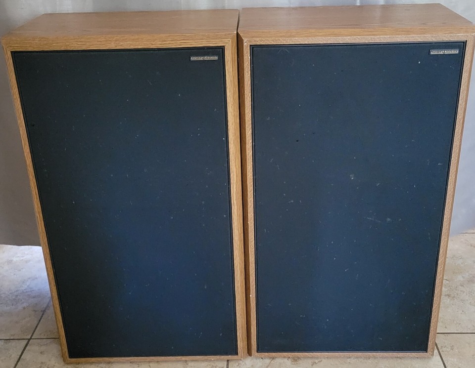 Vintage American Acoustics Model D555OE Speakers Speaker #1 27" H 15.5 ...