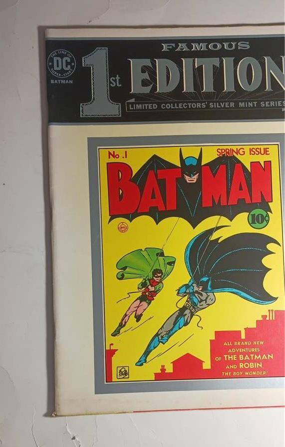 FAMOUS 1ST EDITION F-5 DC COMICS 1975 BATMAN #1 FROM 1940 TREASURY SIZE ...