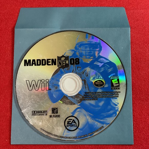 Madden NFL 08 (Nintendo Wii, 2007) Game Disc Only Cleaned & Tested ...