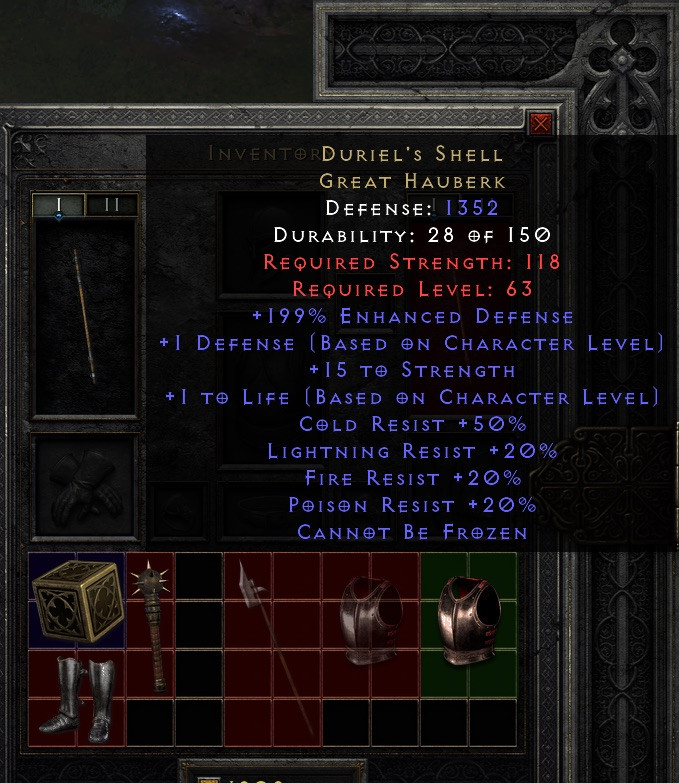 199 ED Duriel’s Shell (upgraded) / Diablo 2 Resurrected / PC / Non ...