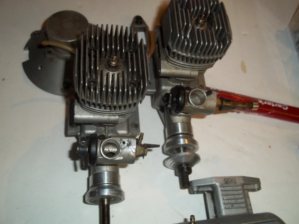 2 GIANT SACLE SUPERTIGER R/C MODEL AIRPLANE ENGINES READY FOR TLC OR ...
