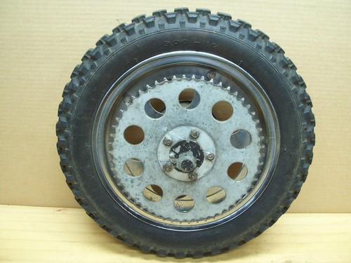 Vintage Rupp Minibike Mini Bike Rear 10" Wheel Rim Tire Brake Axle ...