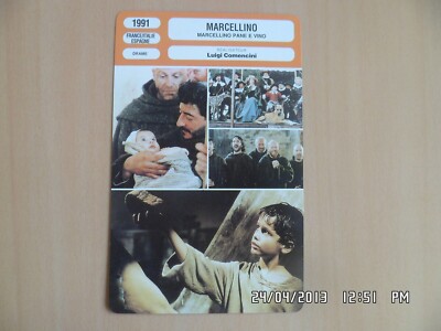 CARTE FICHE CINEMA 1991 MARCELLINO Nicolo Paolucci Fernando Fernan Gomez Cracco | eBay