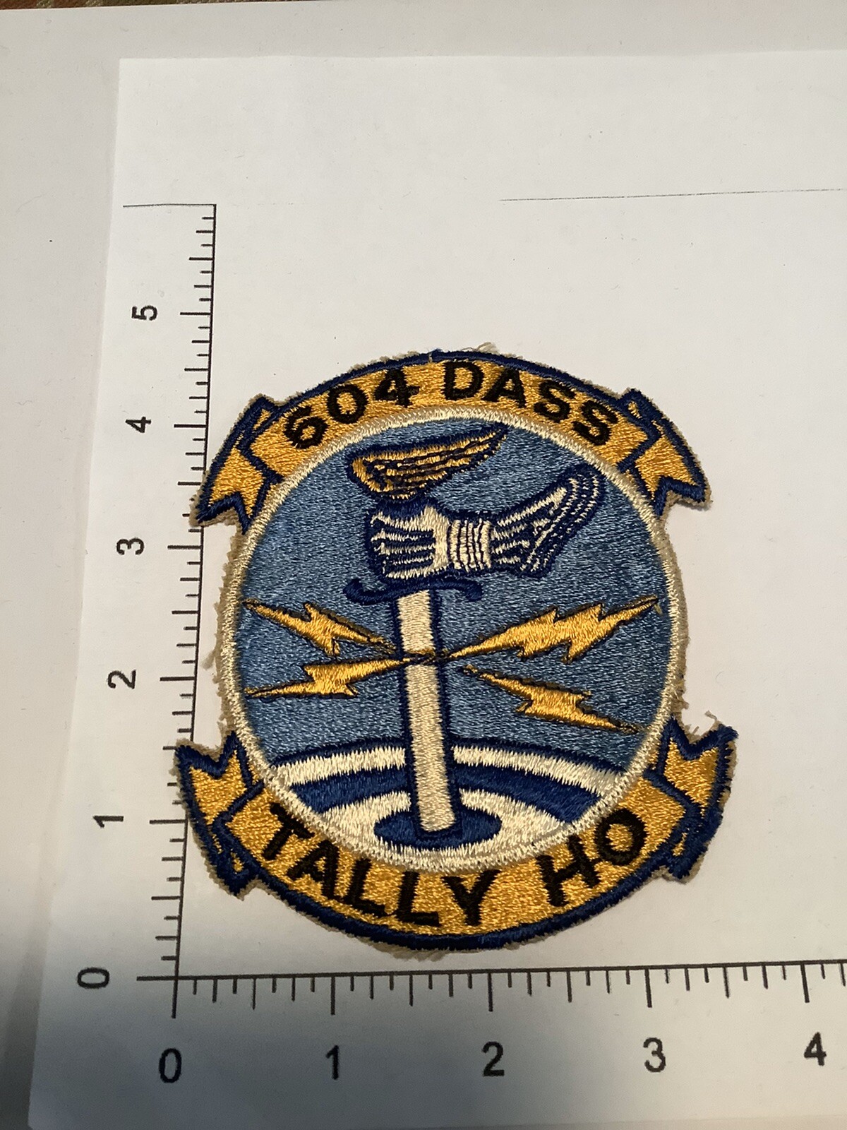 U.S.A.F. LARGE VINTAGE 604TH DASS TALLY HO SQUADRON PATCH | eBay