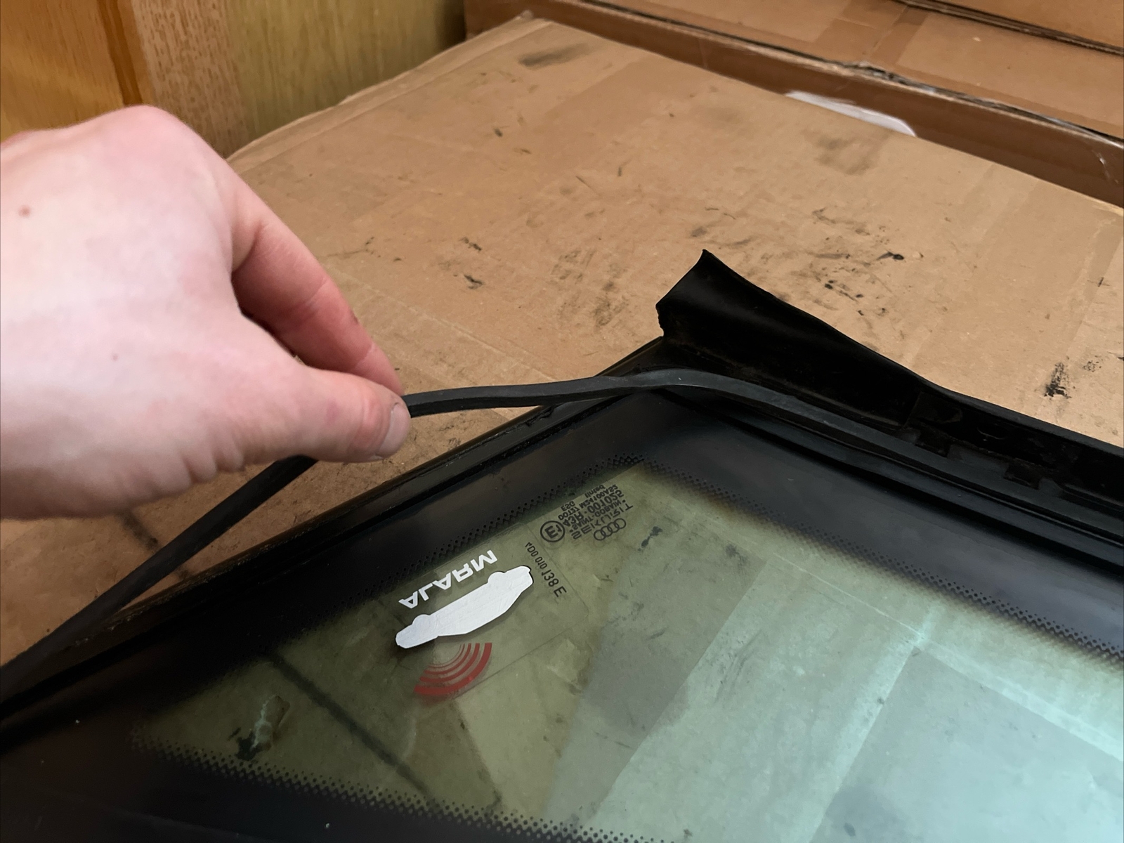 Audi A8 4D D2 FL OS Right Rear Quarter Light Window Glass Single Pane ...