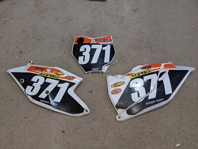 2016-2018 KTM Front and Side Number Plates SX SX-F XC-F 250 350 450 | eBay