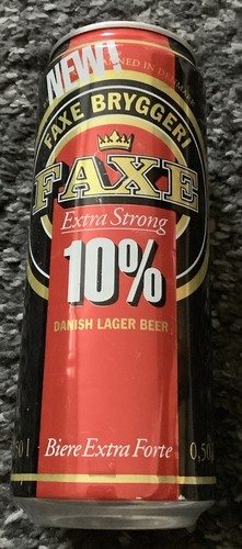 Faxe extra strong 10% DANISH LAGER 500 ml beer Can | eBay