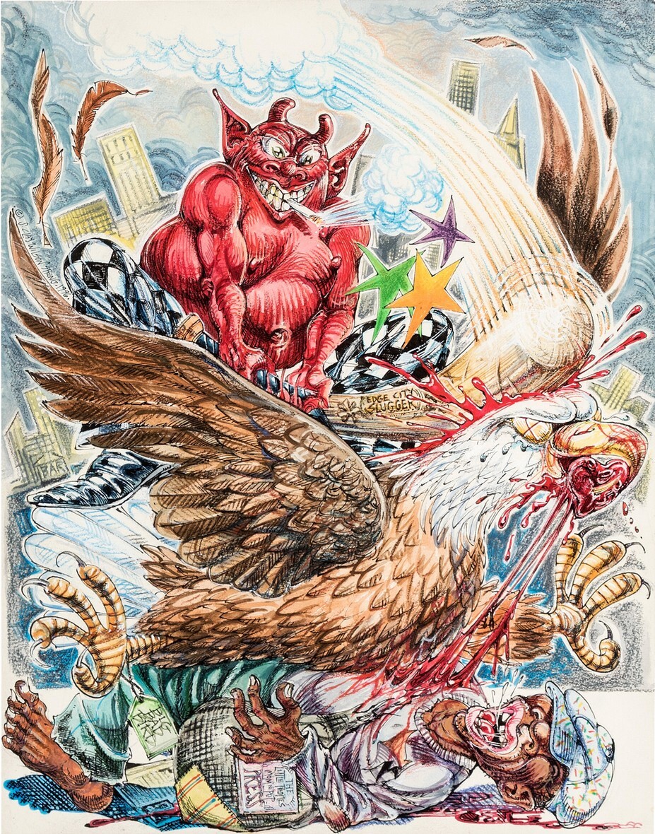 S. Clay Wilson Checkered Demon ORIGINAL ART (1990s) | eBay