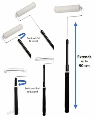 Long Handled Paint Roller Extendable High Reach Ceiling Painting ...