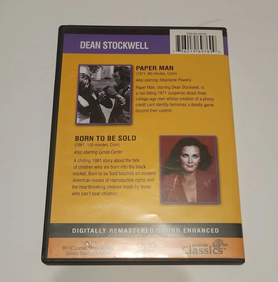 Movie Classics: Dean Stockwell - Paper Man & Born To Be Sold GC | eBay